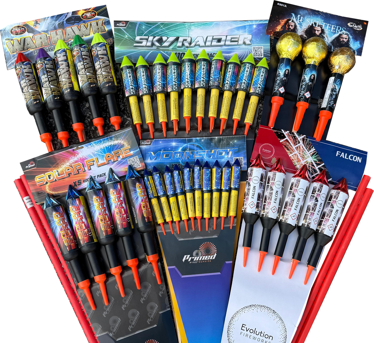 Birds of Prey Rocket Pack - 38 Rockets Included – Galactic Fireworks