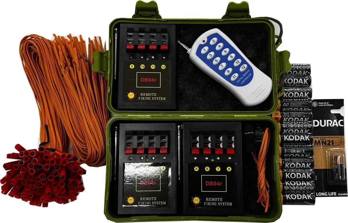 12 Cue Electric Firing System – Remote Firework Firing Kit – Galactic ...