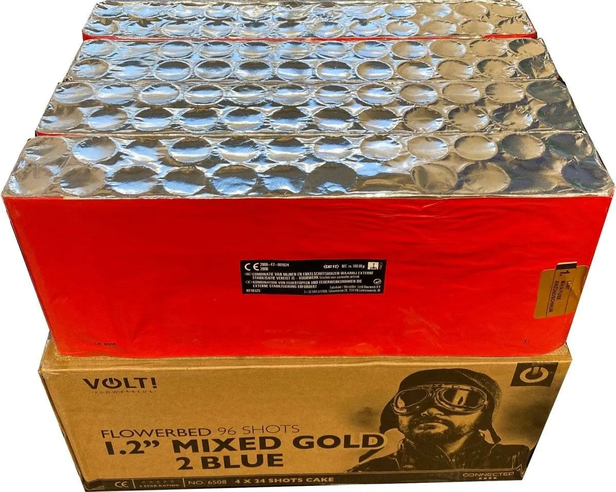 1.2" Mixed Gold to Blue Compound Cake by Volt | 96-Shot Finale ...