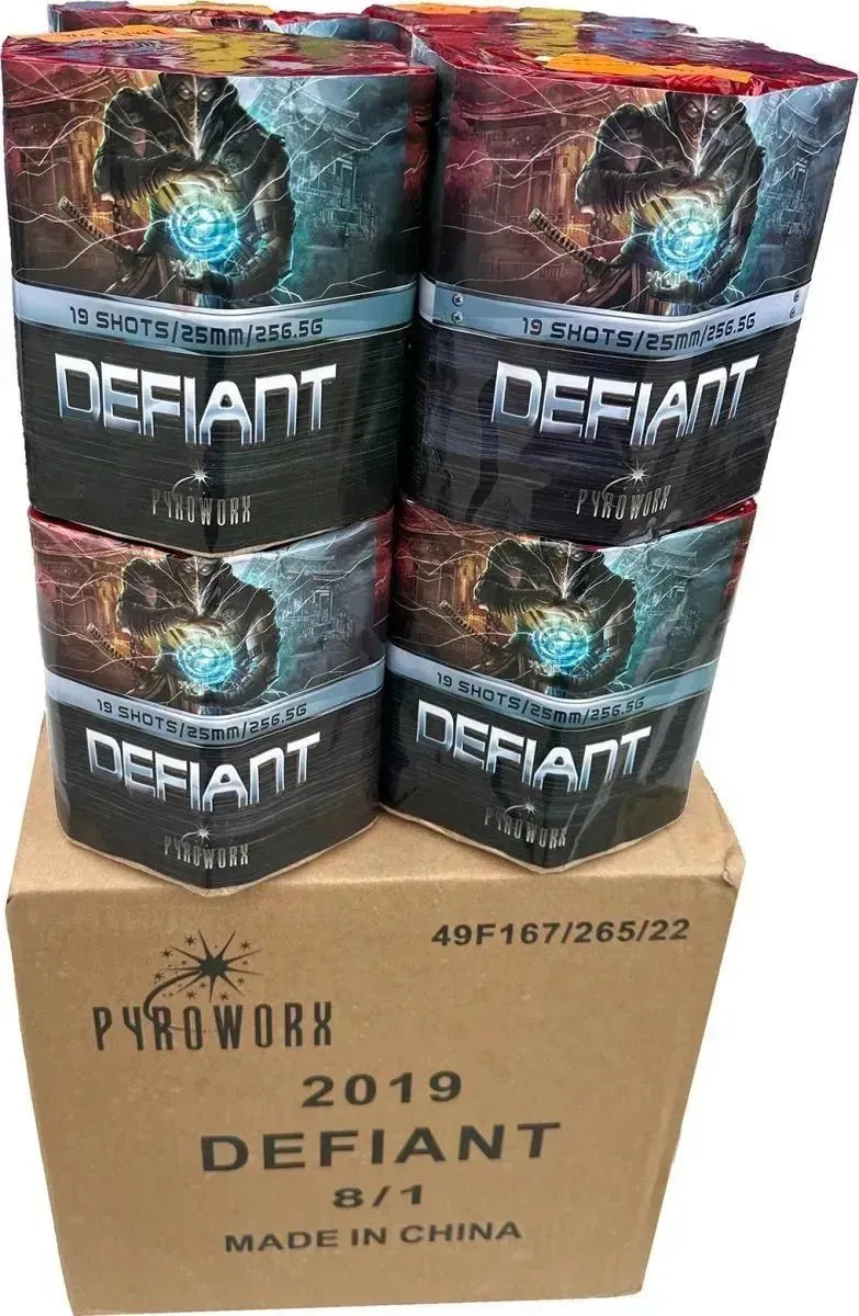 8x Defiant by Pyroworx – Galactic Fireworks