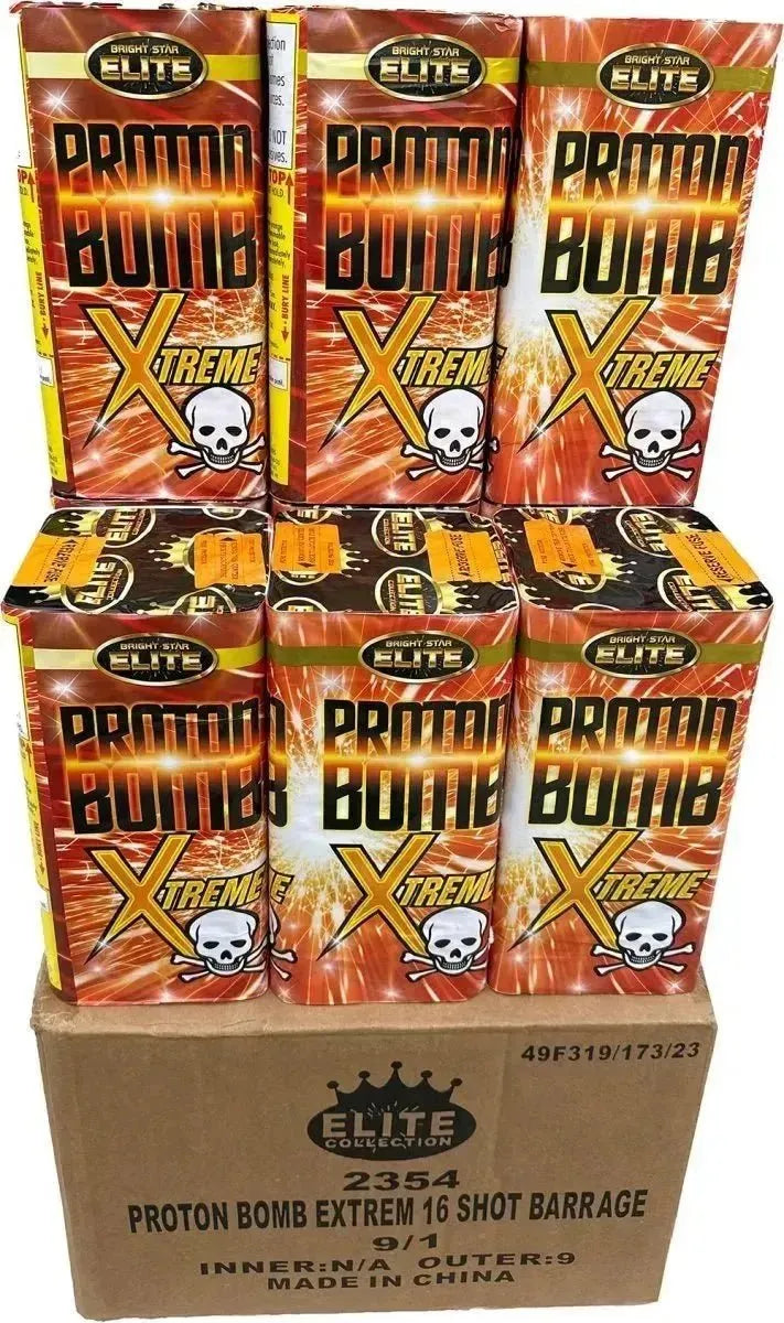 9x Proton Bomb by Bright Star – Galactic Fireworks