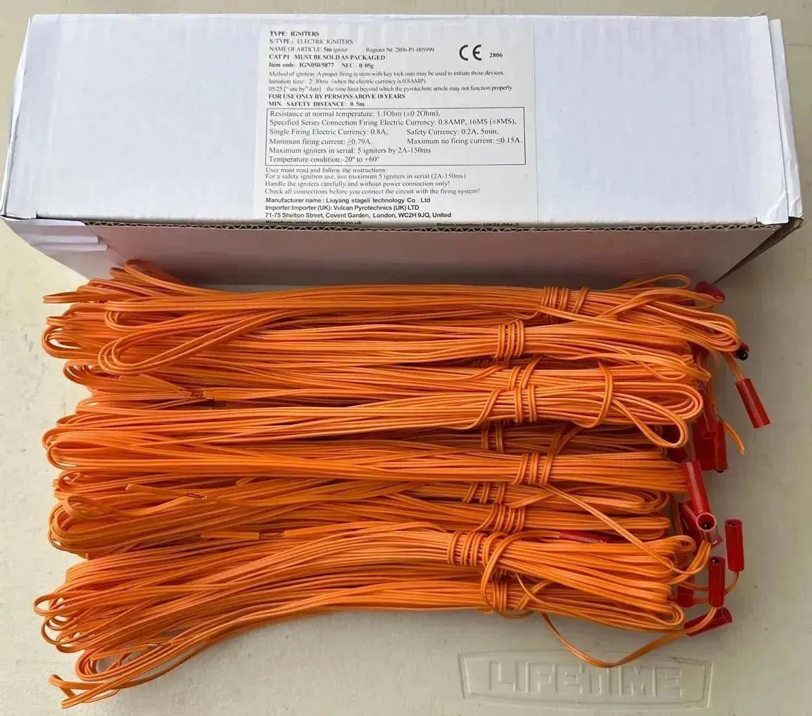 Buy E-Matches 25x 500cm for easy Firework Ignition – Galactic Fireworks