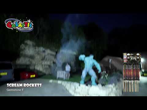 Scream Rockets | 10 Pack Whistling Bottle Rockets | Galactic Fireworks
