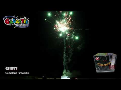 Ghost | 36-Shot Vibrant Straight-Firing Cake by Gemstone Fireworks ...