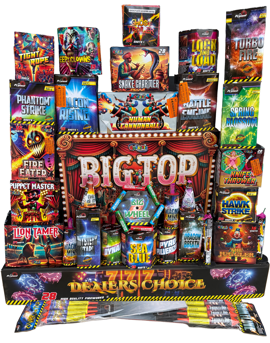 Snake Charmer Pack | 37 Item Complete Display | Galactic Fireworks